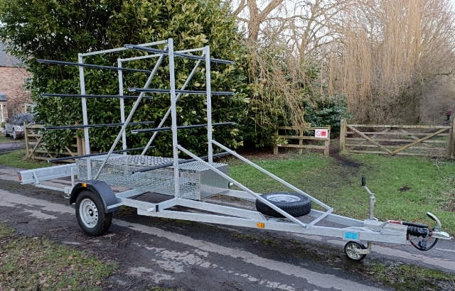 Trailers for transporting canoes and kayaks - Trevor Steels Trailers